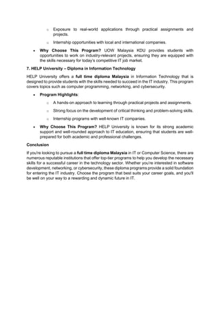 Best Diplomas in IT and Computer Science in Malaysia.pdf