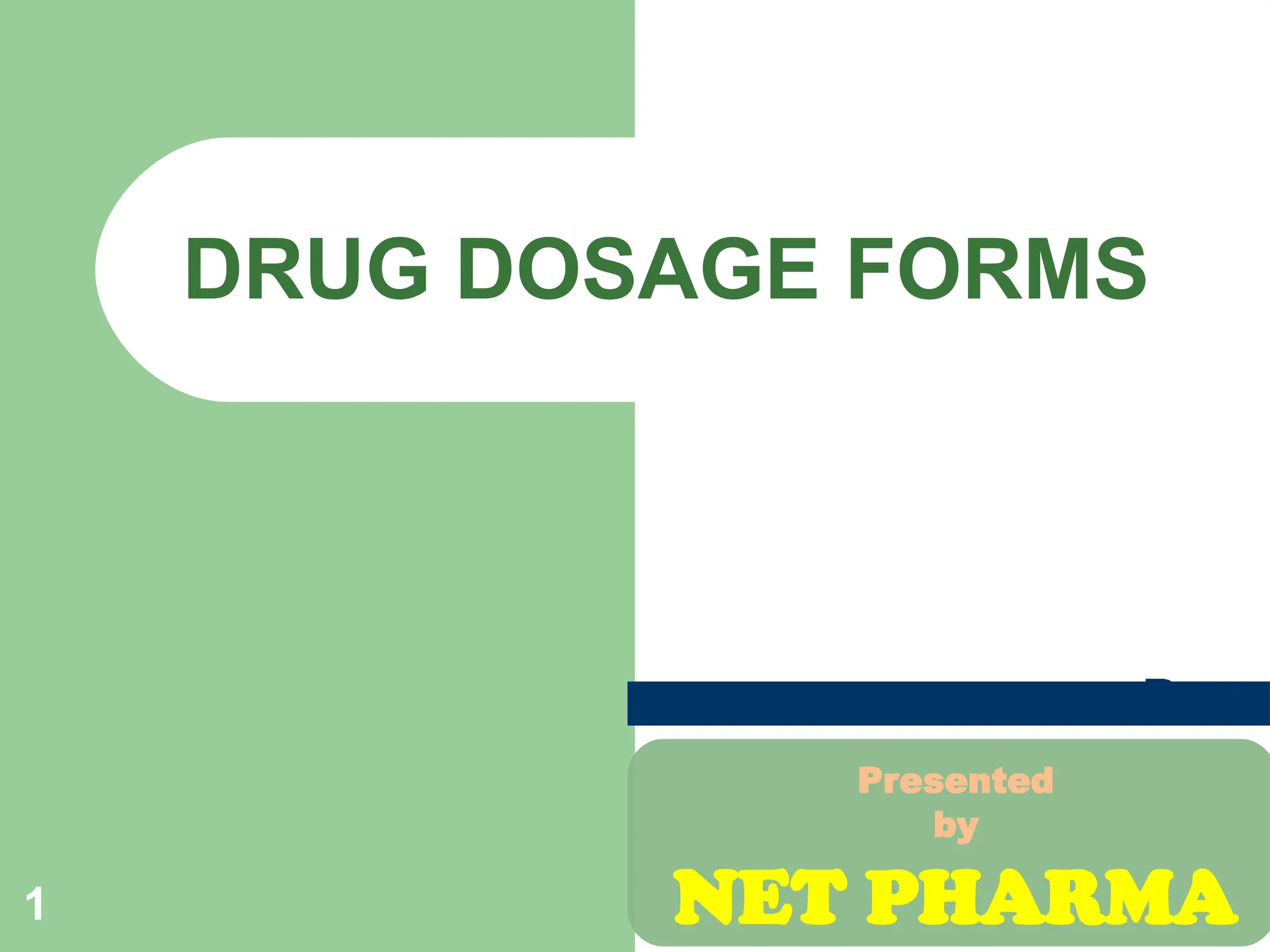 Types of Dosage Forms in pharmaceutics (route of administration) | PPTX