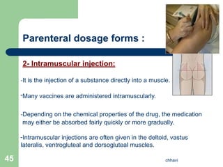 Types of Dosage Forms in pharmaceutics (route of administration) | PPTX