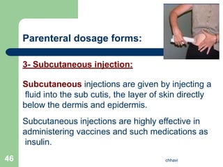 Types of Dosage Forms in pharmaceutics (route of administration) | PPTX