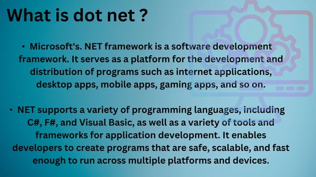 Best Dot Net Training course.pptx | Programming Languages | Computing