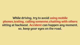 Best Driving Tips For New Drivers | PPT