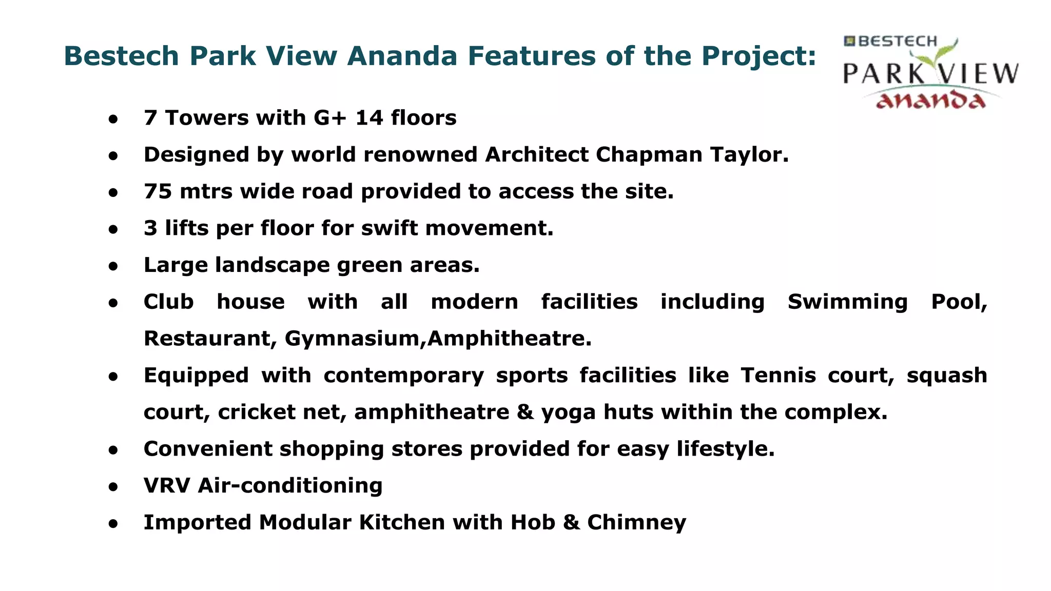 Bestech park view ananda | PPT