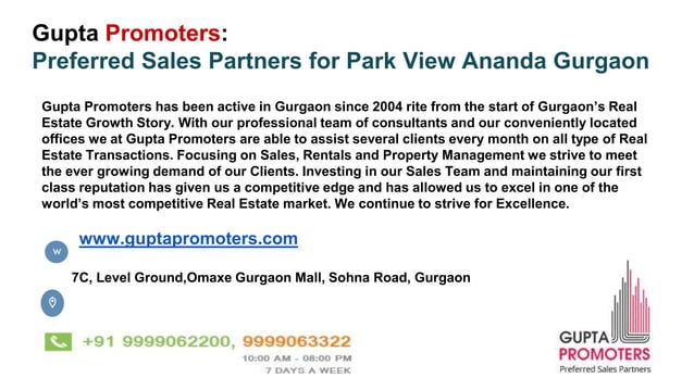 Bestech park view ananda | PPT