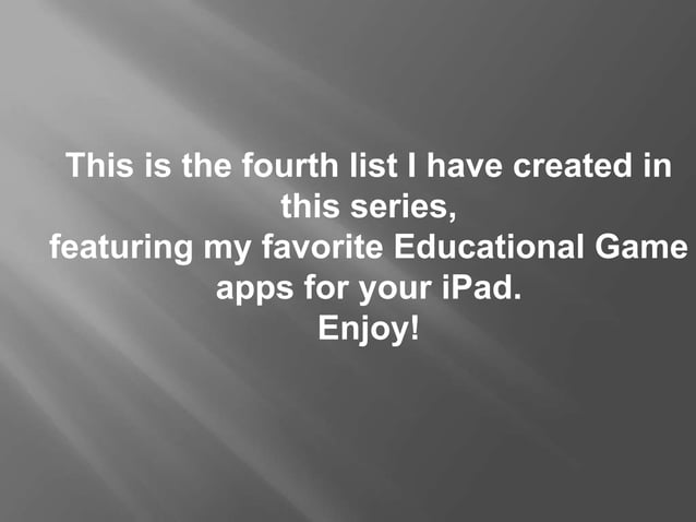 Best iPad Educational Game Apps for the Classroom | PPT