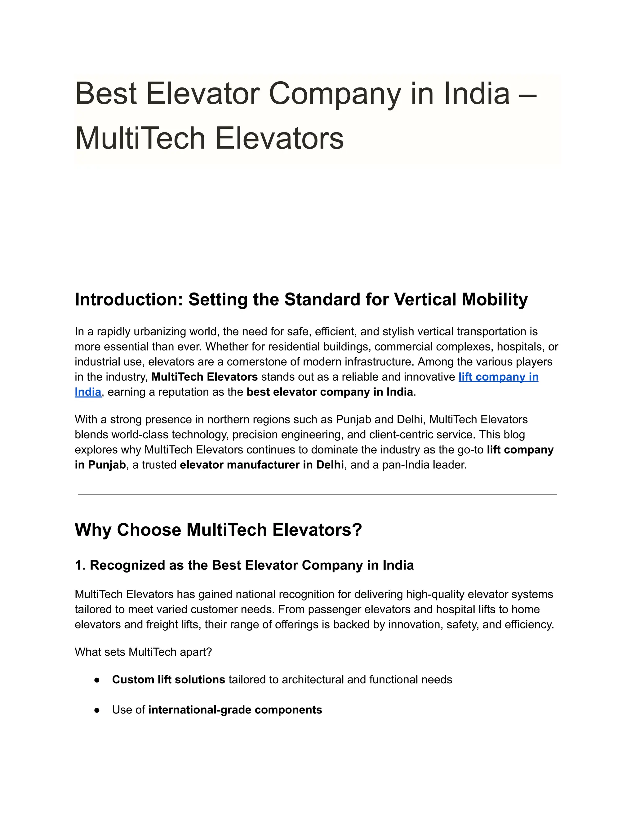 Best Elevator Company in India – MultiTech Elevators.pdf