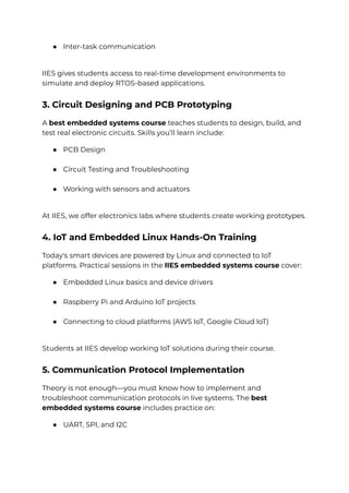 Best Embedded Systems Course for Practical Learning | PDF