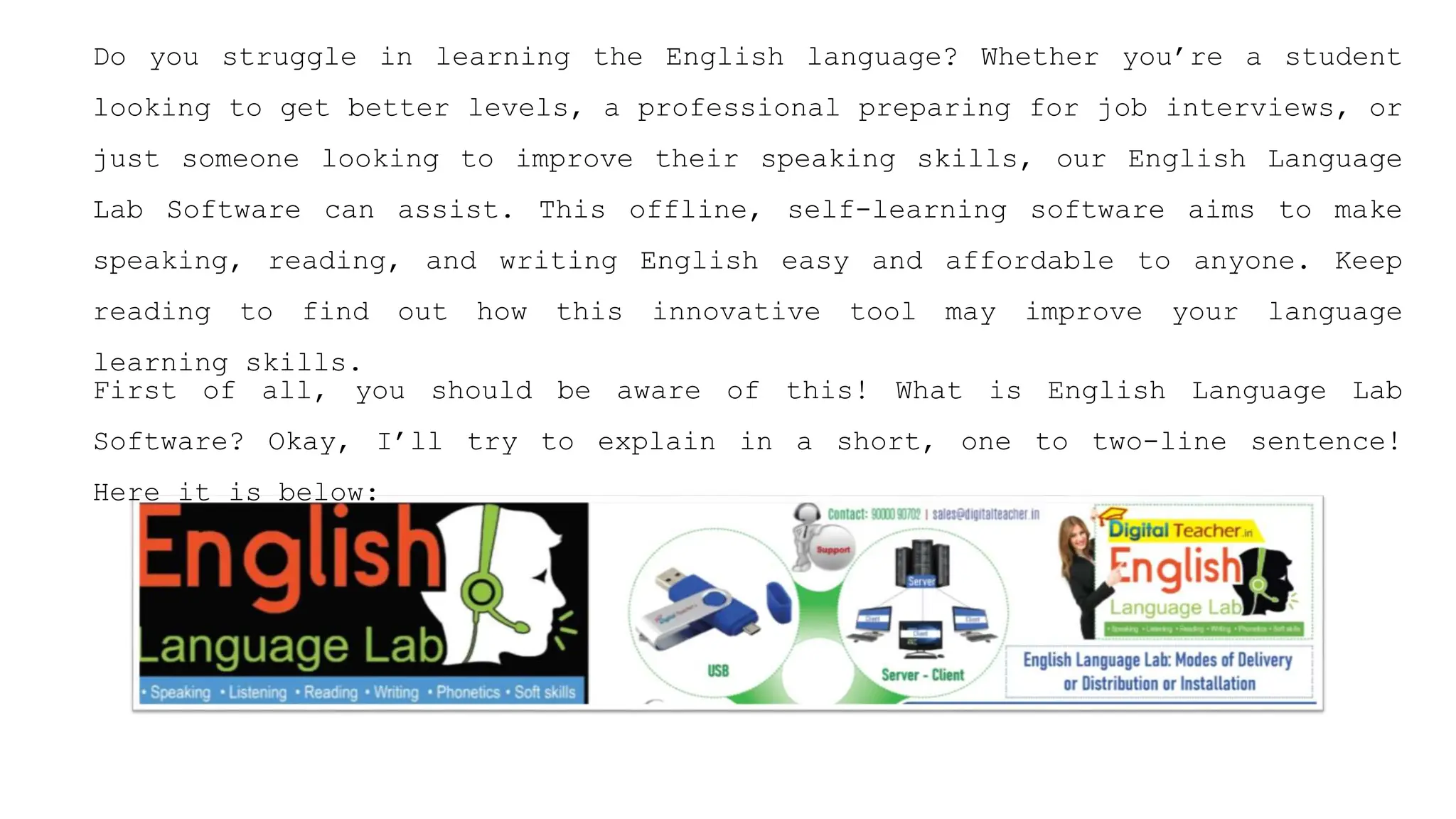 Best English Language Laboratory Software -Digital Teacher.pptx