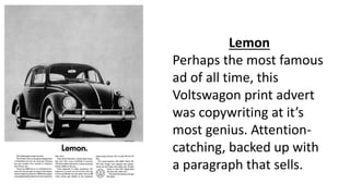 The BEST AD COPY Ever Written - 5 Example | PPT