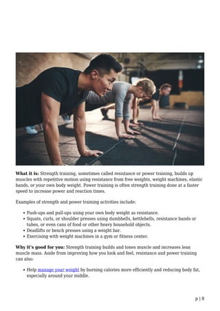 Best Exercises for Health and Weight Loss | PDF