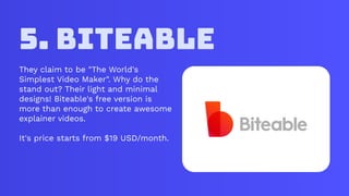 Best explainer video software 2021 | PPT