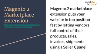 Best extensions in module bazaar marketplace | PPT