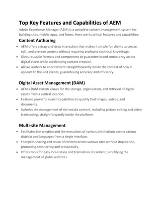 Best Features of Adobe Experience Manager (AEM).pdf