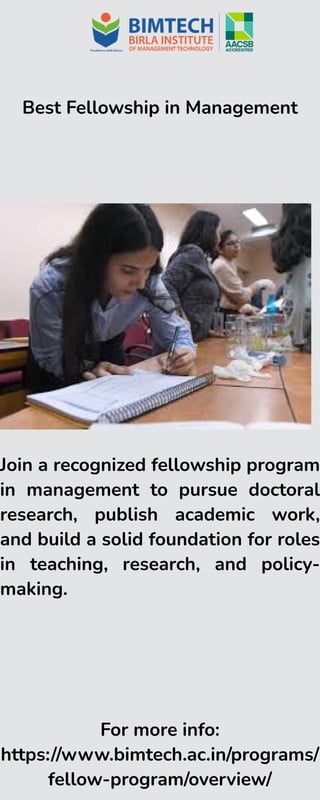 fellowship program in management to purs | PDF