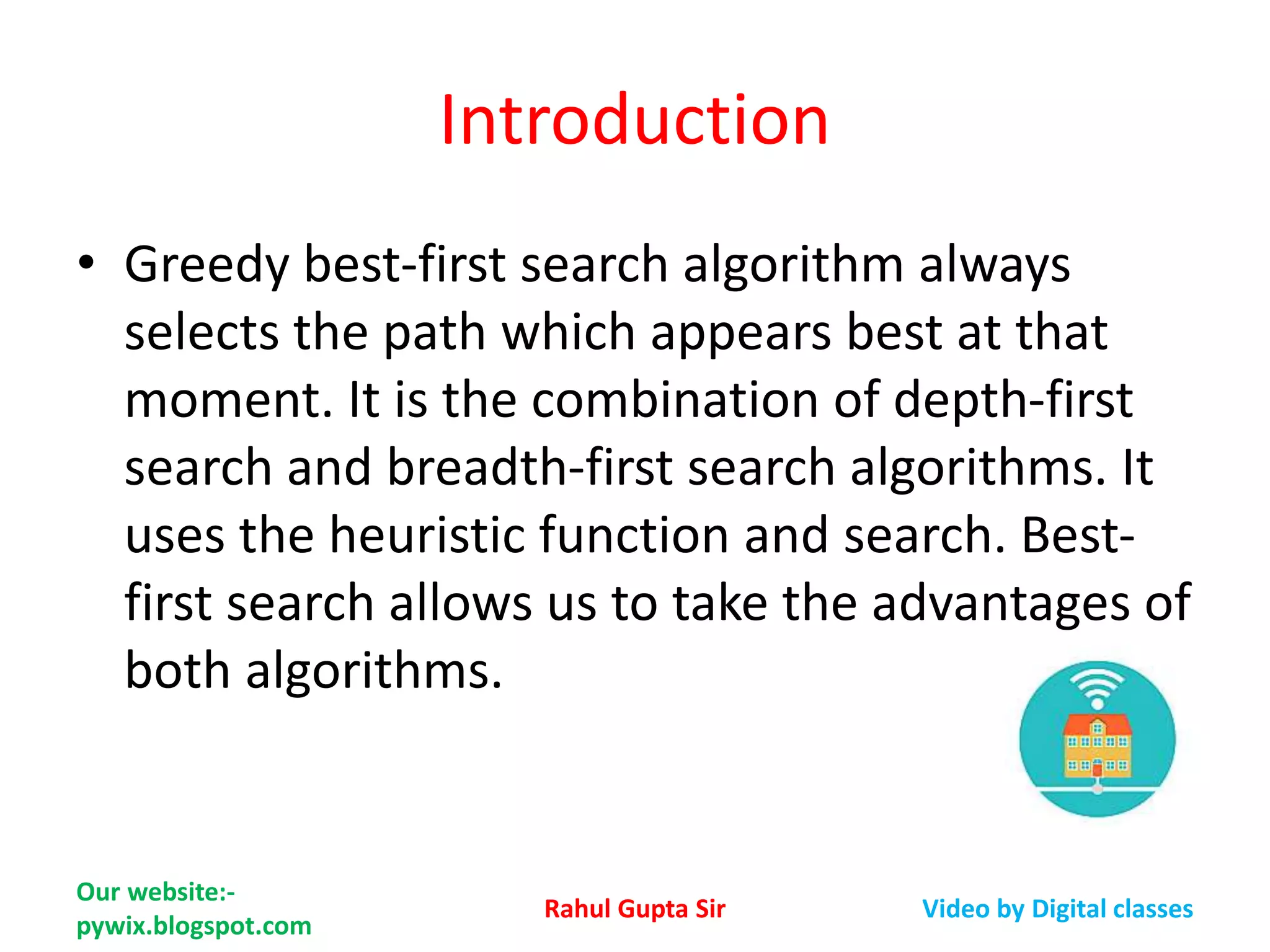 Best first search algorithm in Artificial Intelligence | PPTX Best first search algorithm in Artificial Intelligence | PPTX