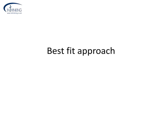 Best fit approach | PPT