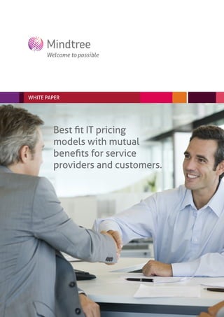 Best fit IT pricing models with mutual benefits for service providers ...