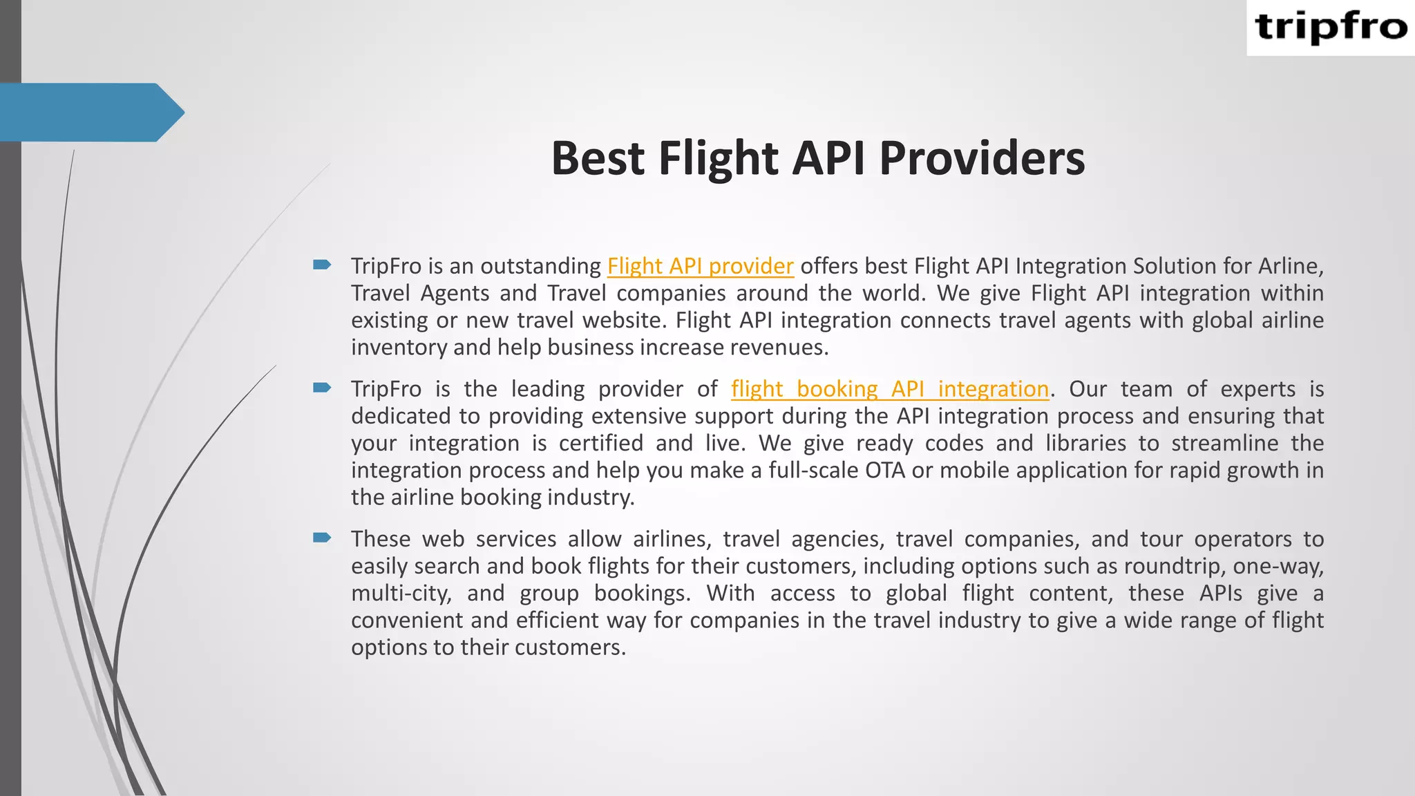 Best Flight API Providers | PPT