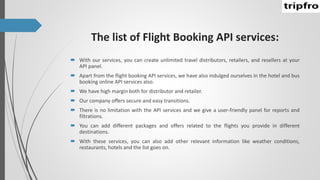 Best Flight API Providers | PPT