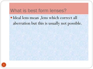 Best form lenses | PPT