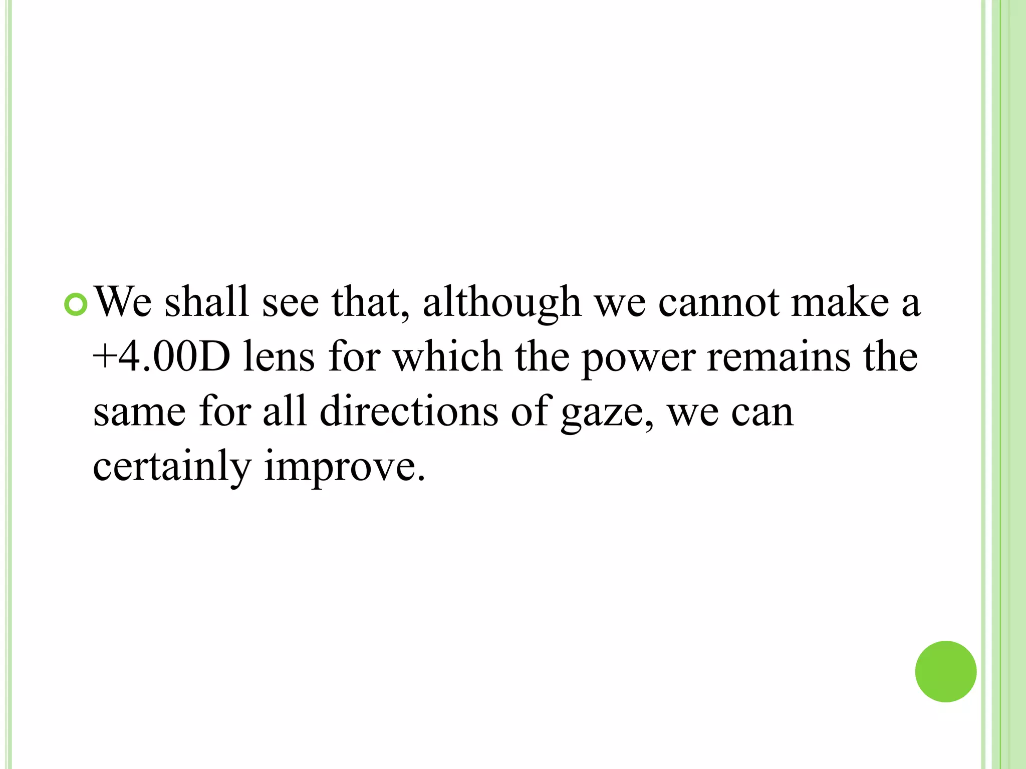 Best form spectacle lenses | PPTX