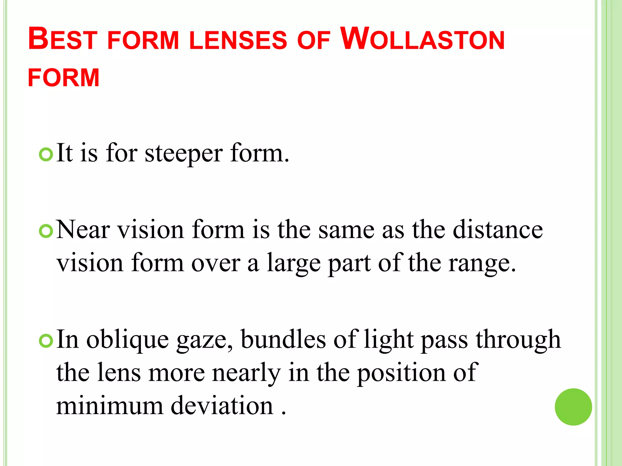 Best form spectacle lenses | PPTX