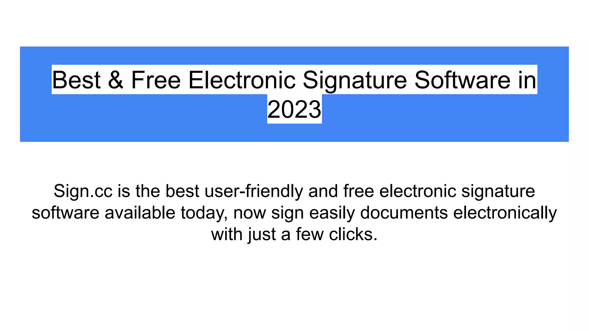 Best & Free Electronic Signature Software in 2023.pdf