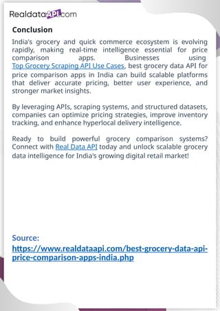 Best grocery data API for price comparison apps in India.pptx