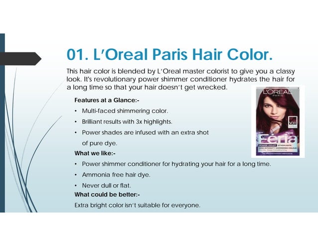 Best hair dyes | PPT