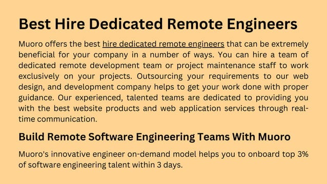 Hire Dedicated Remote Engineer | PPT