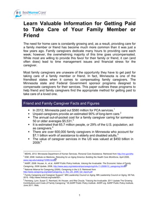 Learn Valuable Information for Getting Paid to Take Care of Your Family Member or Friend | PDF