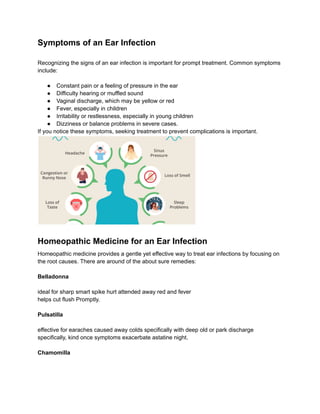 Best Homeopathic Medicine for Ear Infection in Gaur City - Google Docs.pdf