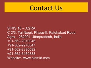 Siris18- Best hotels in agra | PPT