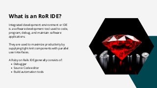 The Best IDE's for Ruby on Rails Development | PPT