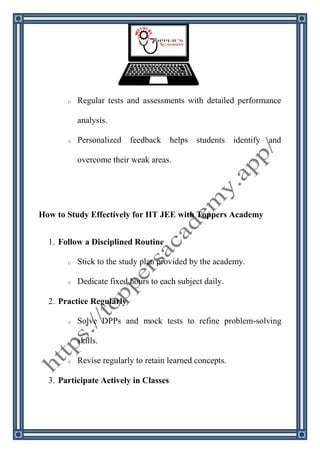 Best IIT JEE Coaching in Delhi | Toppers Academy for Expert JEE ...