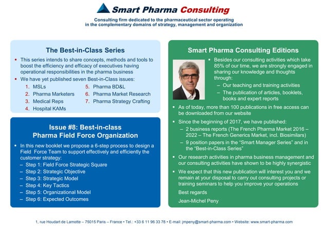 Best in class pharma field force organization | PDF