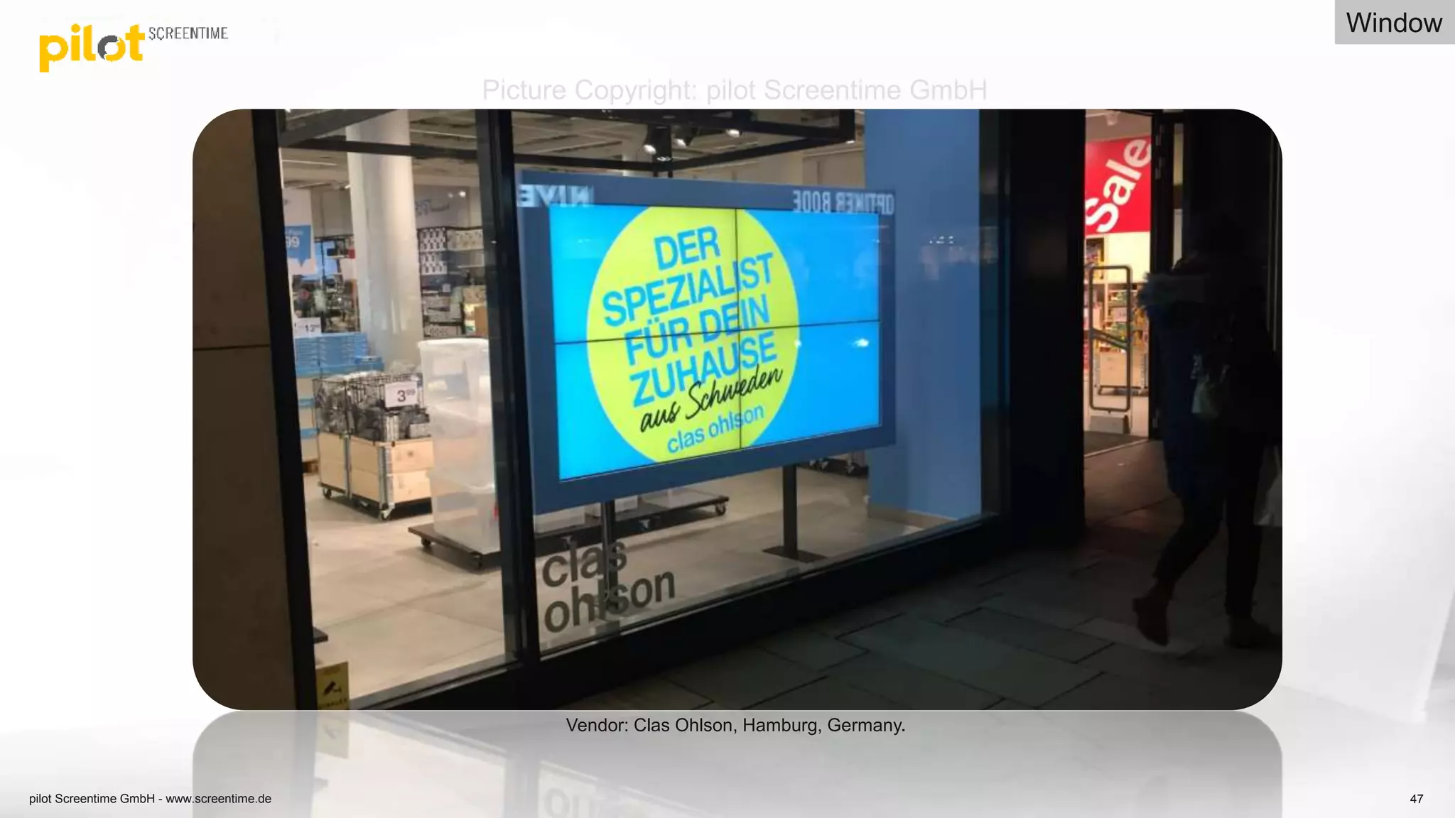 Best in Class Digital Signage installations: Shop Window Screens | PPT