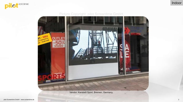 Best in Class Digital Signage installations: Shop Window Screens | PPT