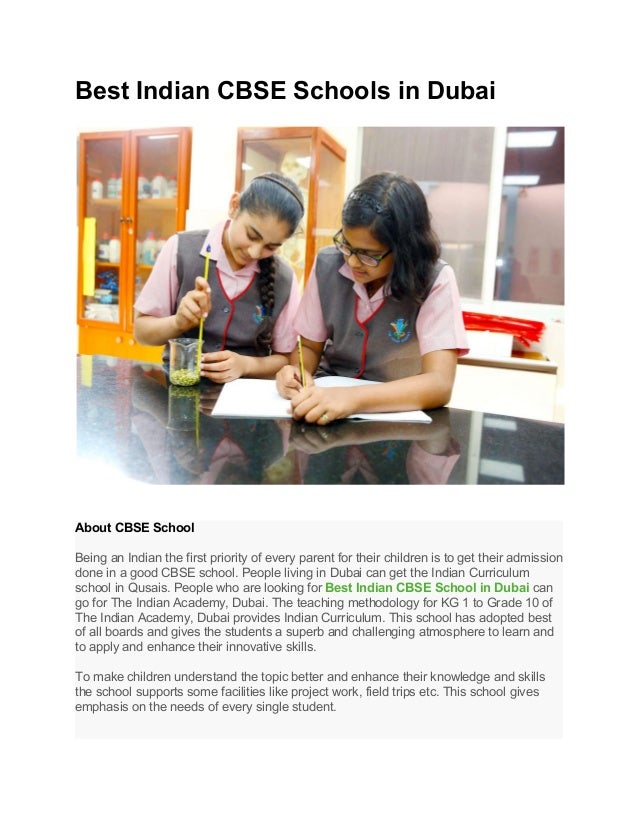 Best Indian CBSE Schools In Dubai best-indian-cbse-schools-in-dubai