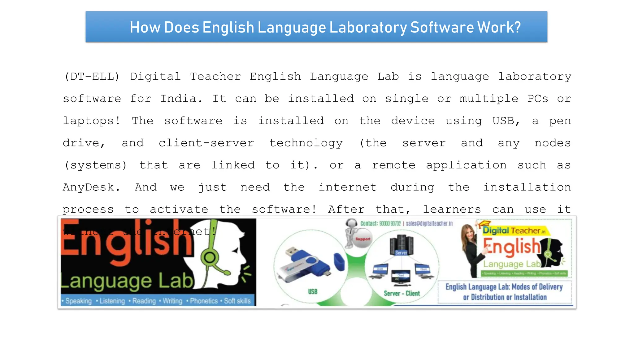 Best Interactive English Language Lab Software Internet is Not Required.pptx