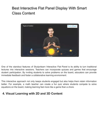 Best Interactive Flat Panel Display With Smart Class Content.pdf