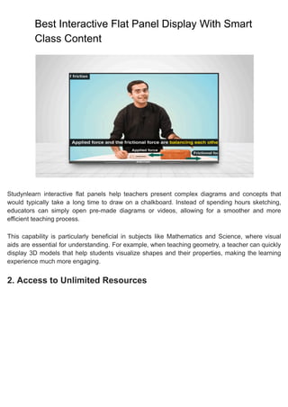 Best Interactive Flat Panel Display With Smart Class Content.pdf