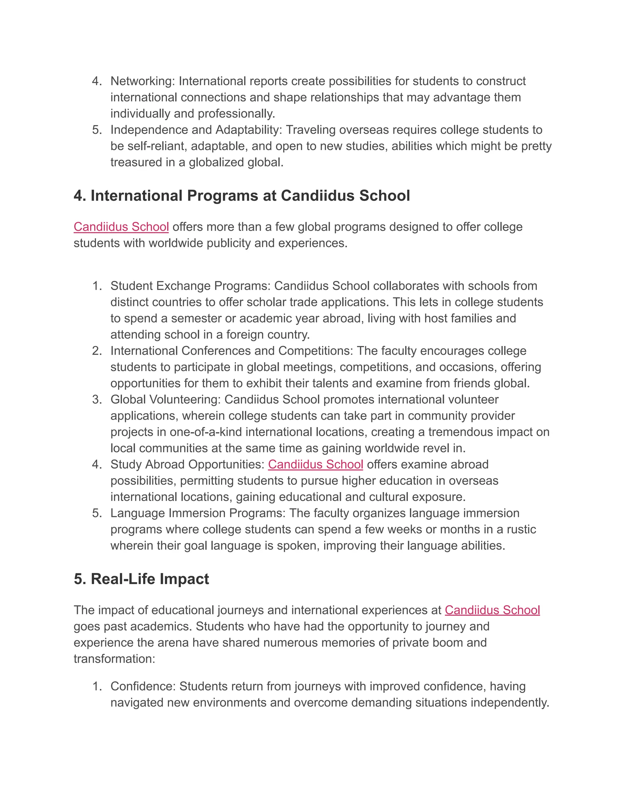 Top International School in Hyderabad - Candiidus International School ...