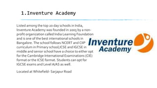 Best international schools in bangalore | PPT
