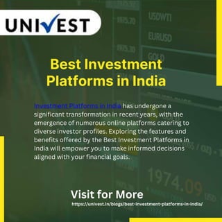Best Investment Platforms in India in 2024 | PDF