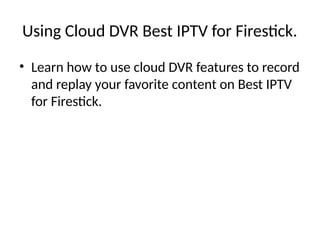 Best iptv for firestick USA for 2025: Comprehensive Guide with Reviews ...