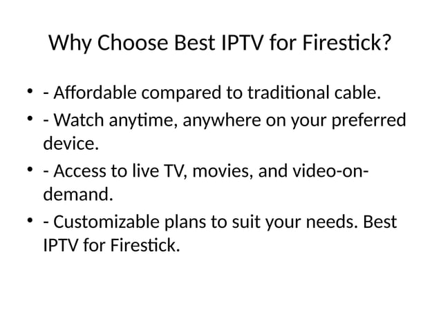 Best iptv for firestick USA for 2025: Comprehensive Guide with Reviews ...