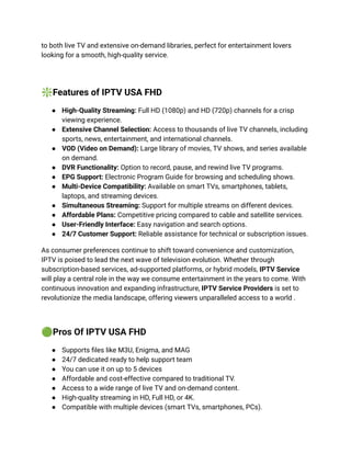 4k Streaming IPTV service VS Cable TV: Which is Best for You | PDF