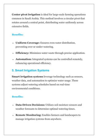 Best Irrigation Methods for Efficient Irrigation Installation in Saudi ...