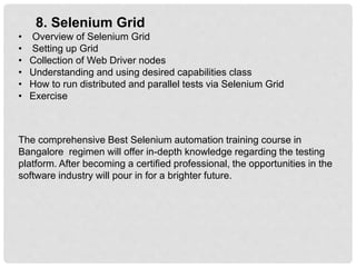 Best java automation training institute in Bangalore - Selenium Labs | PPT